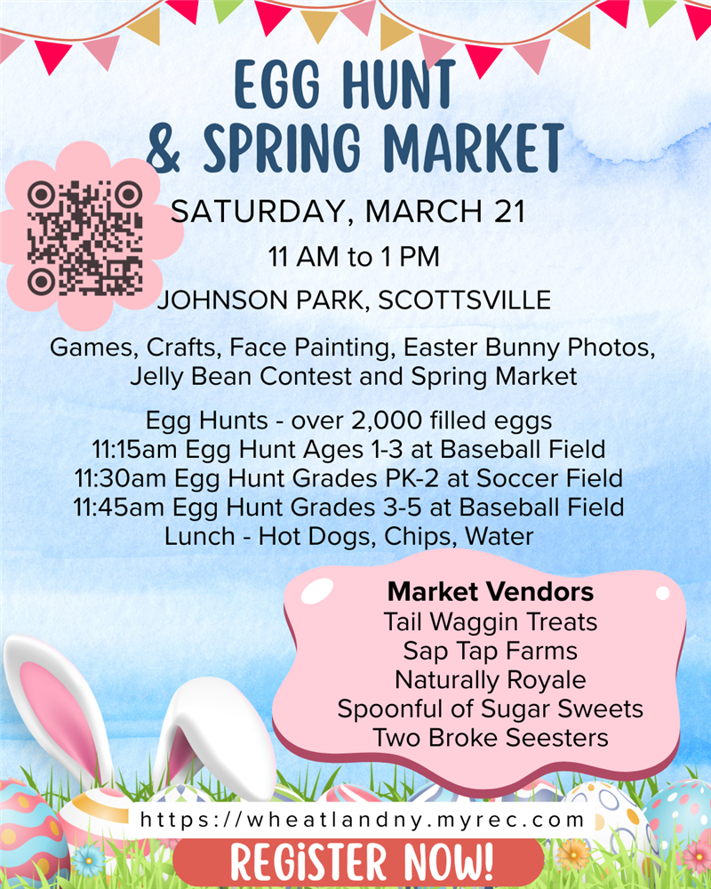 Wheatland Recreation: Egg Hunt & Spring Market